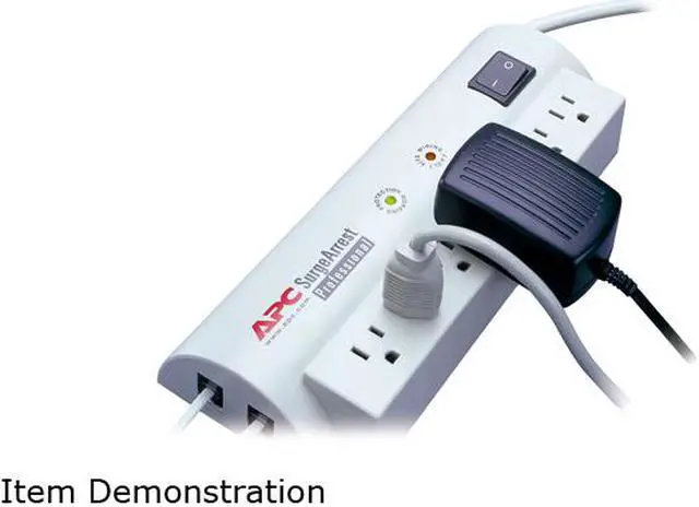 APC PRO7T 6' 7 Outlets 1680 joule Professional SurgeArrest phone line ...