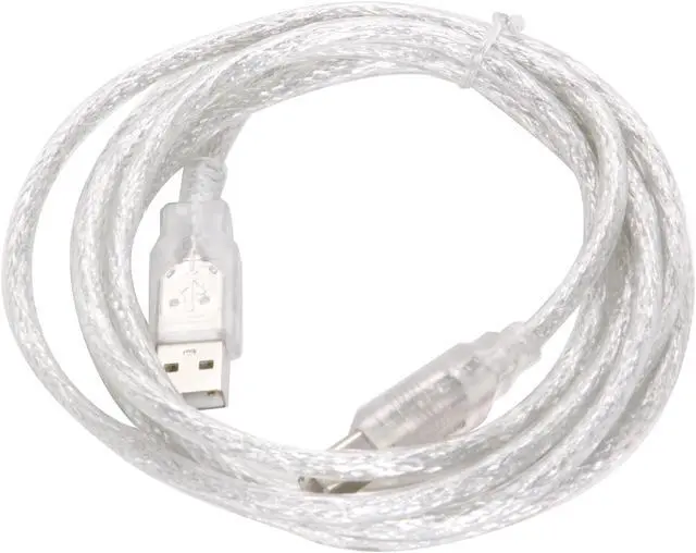 Rosewill 6ft. USB2.0 A Male to B Male Cable, Clear, Model RCW-106 ...