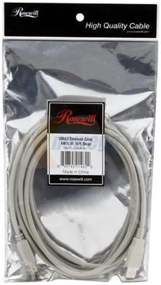 Rosewill RC-10-U-AMF-BG USB2.0 Extension Cable AM/ AF - Newegg.com