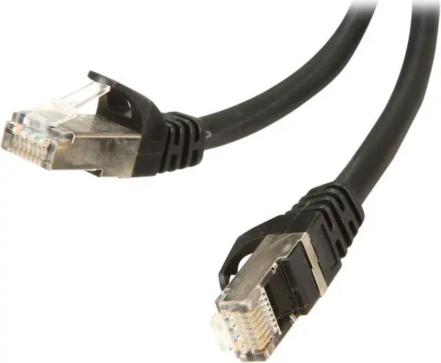 Rosewill RCW-50-CAT6a-BK 50 ft. Twist Pair (STP) Enhanced 550MHz ...