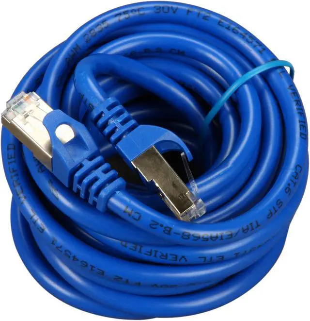 Rosewill RCW-15-CAT6a-BL 15 ft. Twist Pair (STP) Enhanced 550MHz ...