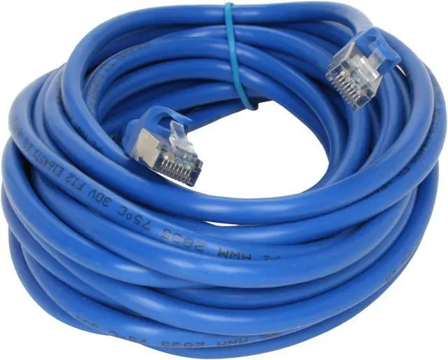 Rosewill RCW-25-CAT6a-BL 25 ft. Twist Pair (STP) Enhanced 550MHz ...