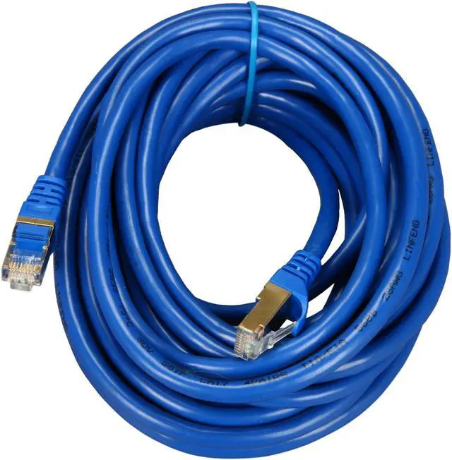 Rosewill RCW-25-CAT7-BL 25 ft. Twisted Pair (S/STP) Networking Cable ...