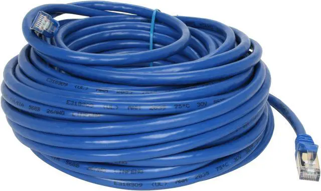 Rosewill RCW-50-CAT7-BL 50 ft. Twisted Pair (S/STP) Networking Cable ...