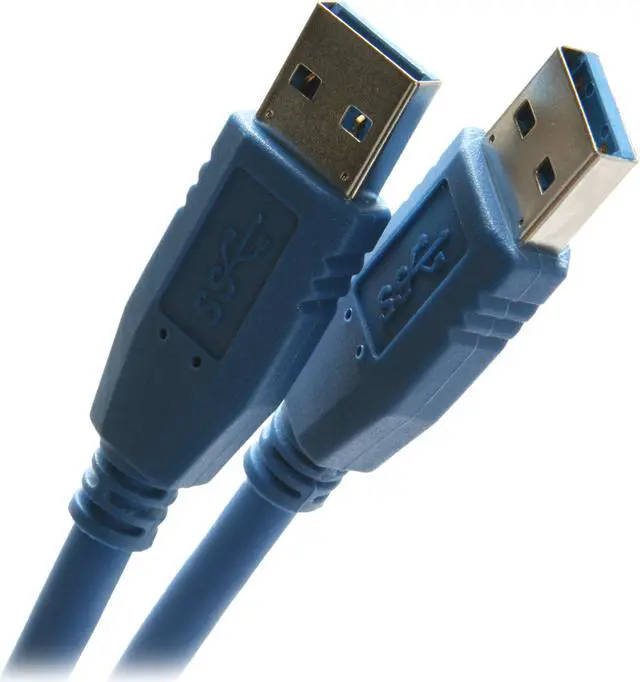 Link Depot USB3-10-MM 10 ft. Blue USB 3.0 Type A Cable Male to Male ...