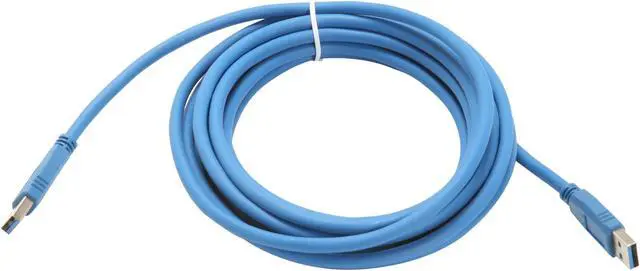 Link Depot USB3-15-MM 15 ft. Blue USB 3.0 Type A Cable Male to Male ...