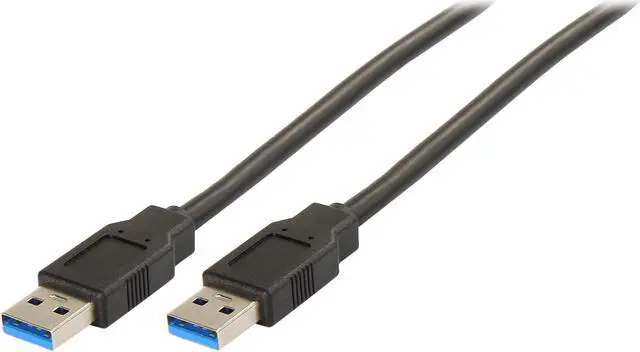 Link Depot USB3-6-MM 6 ft. Black USB 3.0 Type A Cable Male to Male ...