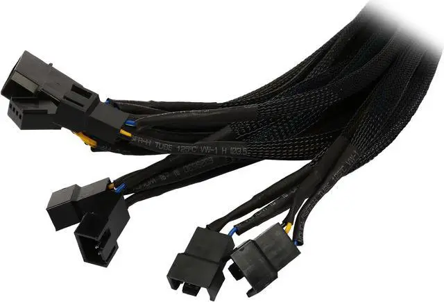 Rosewill LP45TX4-18 18" 4-pin Molex LP4 to Five(5) x 4-pin TX4 PWM Fan ...