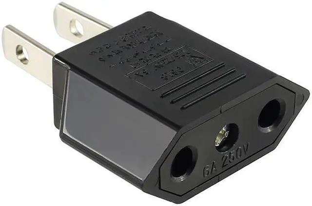 Insten 1926305 5-Pack Black Euro EU to US USA Power Plug Converter ...