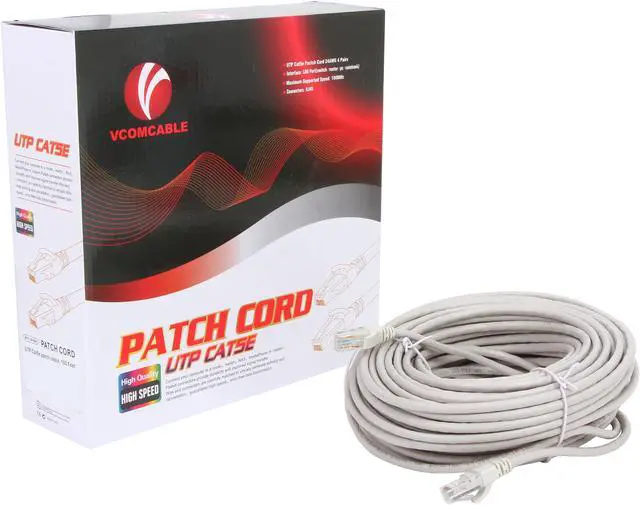VCOM VC511100GY 100 ft. Molded Patch Cable - Newegg.ca