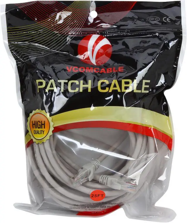 VCOM VC611-25GY 25 ft. Molded Patch Cable - Newegg.com