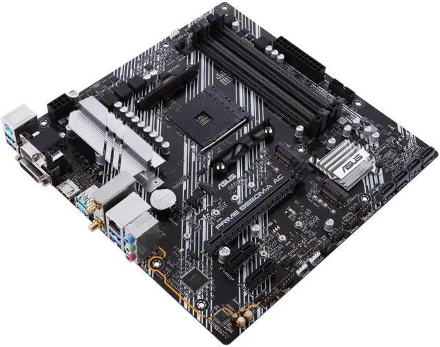 Open Box: ASUS PRIME B550M-A AC-GSI AM4 Micro ATX AMD Motherboard, ABS ...