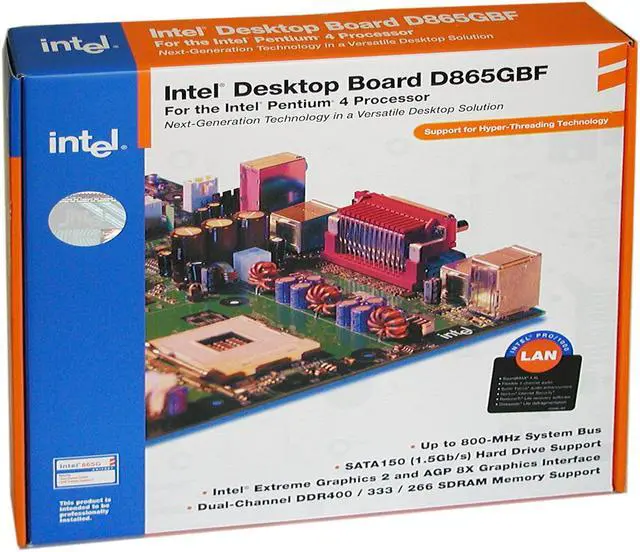 Intel BOXD865GBFLK Socket 478 ATX Intel Motherboard - Newegg.com