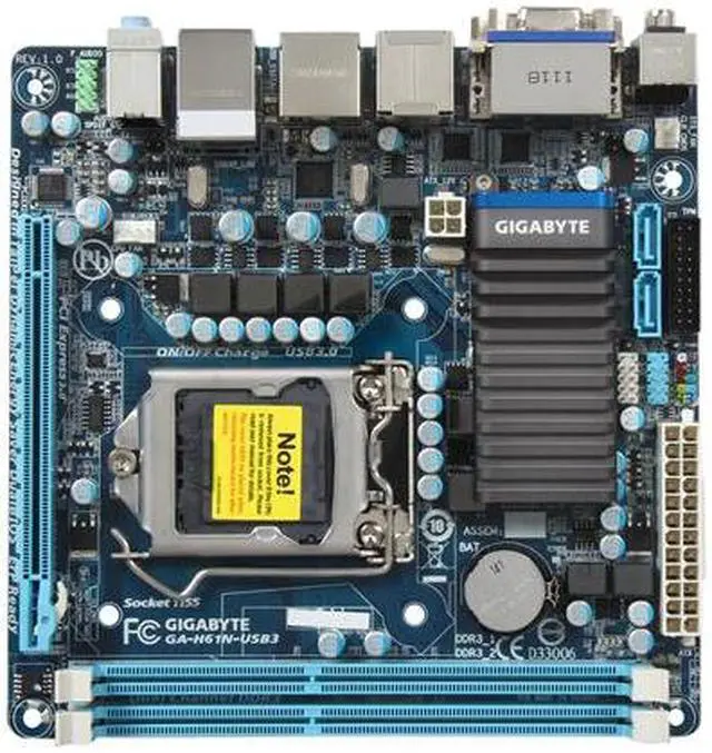 GIGABYTE GA-H61N-USB3 LGA 1155 Mini ITX Intel Motherboard - Newegg.ca