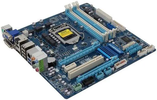 GIGABYTE GA-Q77M-D2H LGA 1155 Micro ATX Intel Motherboard with UEFI ...