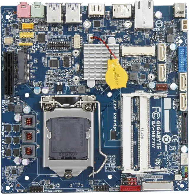 GIGABYTE GA-H87TN LGA 1150 Thin Mini-ITX Intel Motherboard - Newegg.com