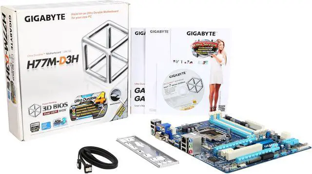 Refurbished: GIGABYTE GA-H77M-D3H LGA 1155 Micro ATX Intel Motherboard ...