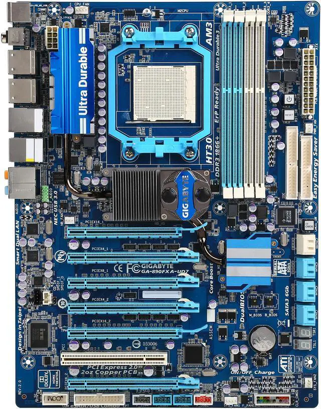 Refurbished: GIGABYTE GA-890FXA-UD7 AM3 XL ATX AMD Motherboard - Newegg.com