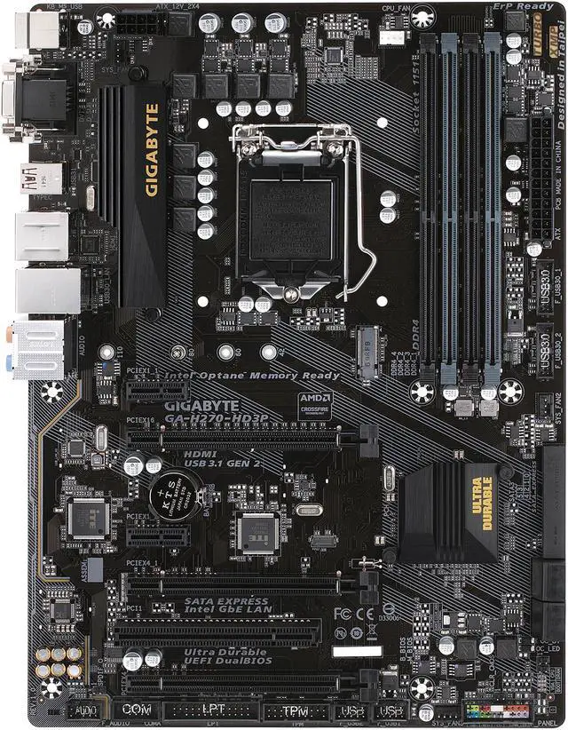 GIGABYTE GA-H270-HD3P (rev. 1.0) LGA 1151 ATX Motherboards - Intel ...