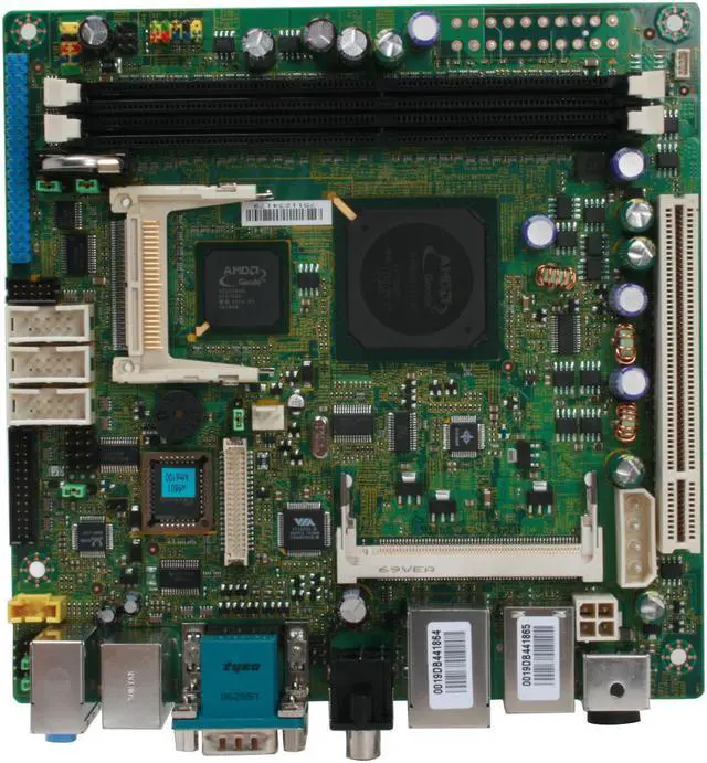 MSI MS-9801-020 AMD Geode LX800 (500Mhz) onboard 128K L2 cache Mini ITX ...