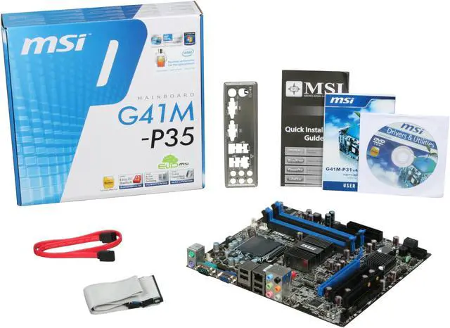 MSI G41M-P35 LGA 775 Micro ATX Intel Motherboard - Newegg.com