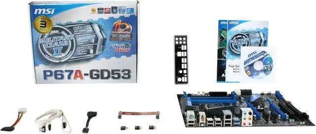 MSI P67A-GD53 LGA 1155 ATX Intel Motherboard - Newegg.ca