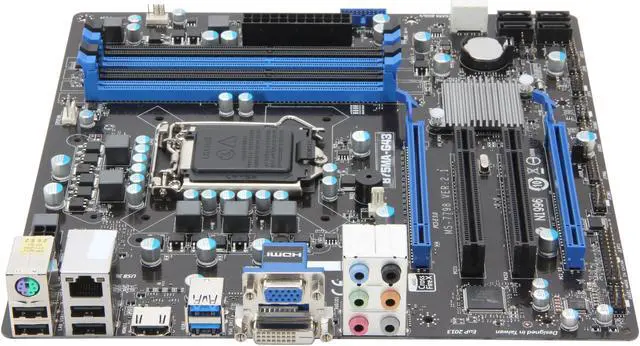 MSI B75MA-G43 LGA 1155 Micro ATX Intel Motherboard with UEFI BIOS ...