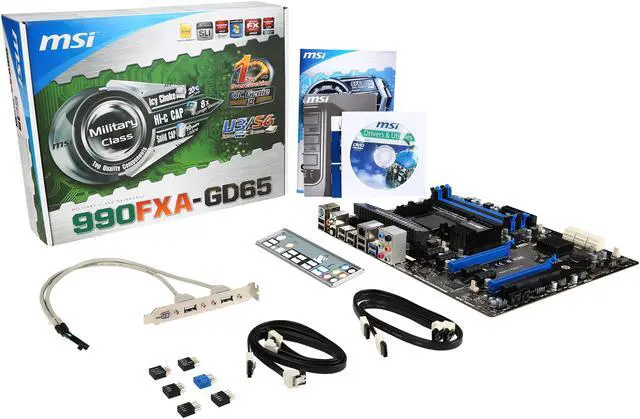 Refurbished: MSI 990FXA-GD65 V2-R ATX AMD Motherboard Certified ...