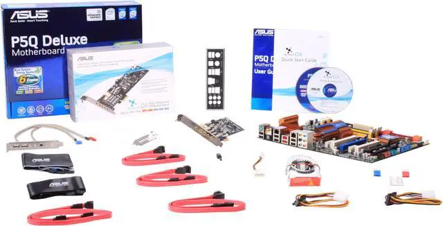 ASUS P5Q DELUXE & XONAR DX BUNDLE LGA 775 ATX Intel Motherboard ...