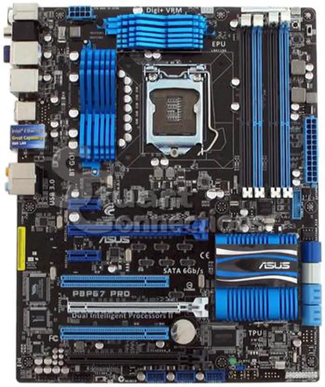 Open Box: ASUS P8P67 PRO LGA 1155 ATX Intel Motherboard with UEFI BIOS ...