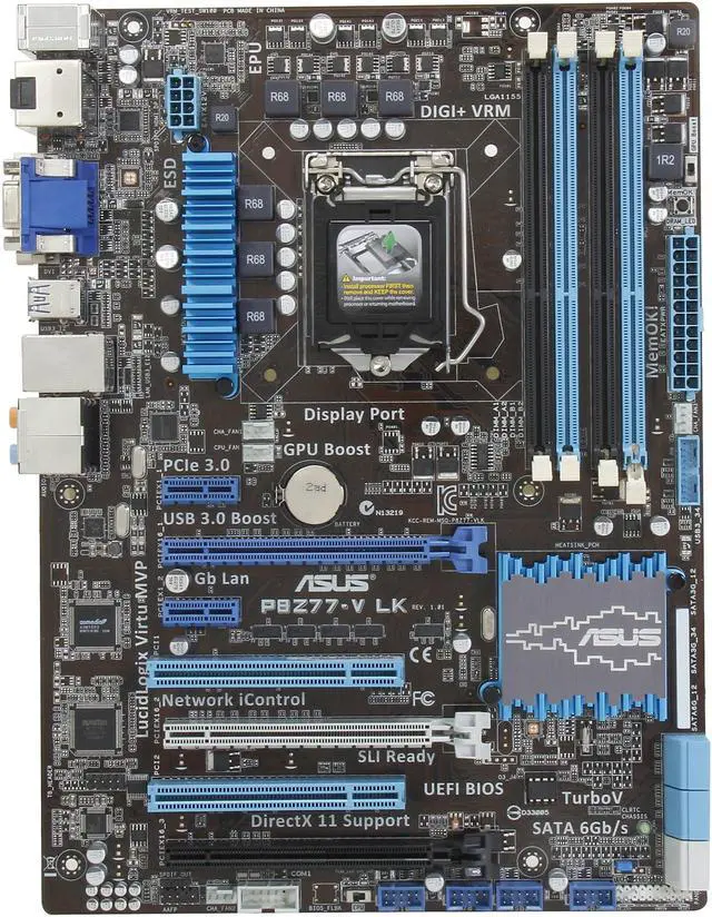Refurbished: ASUS P8Z77-V LK LGA 1155 ATX Intel Motherboard with UEFI BIOS - Newegg.ca