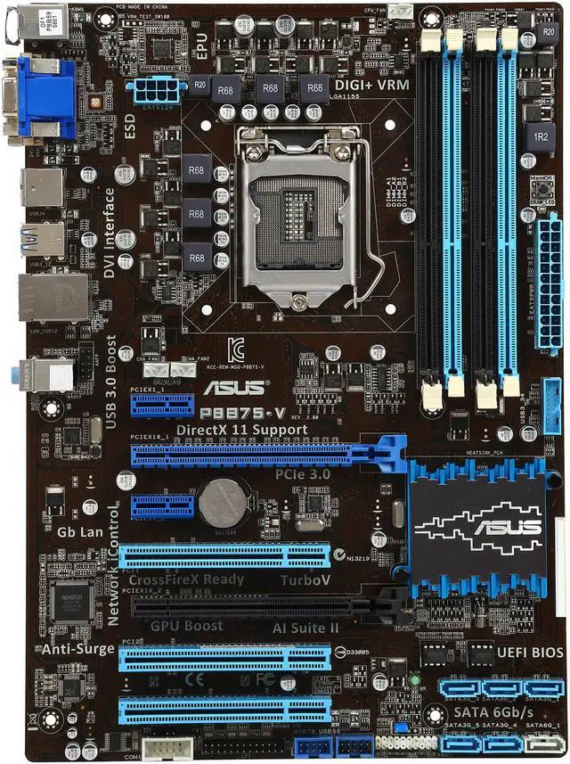 Refurbished: ASUS P8B75-V-R LGA 1155 ATX Intel Motherboard - Certified ...