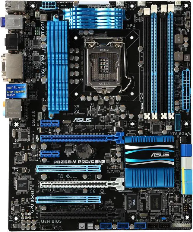 Refurbished: ASUS P8Z68-V PRO/GEN3-R LGA 1155 ATX Intel Motherboard ...