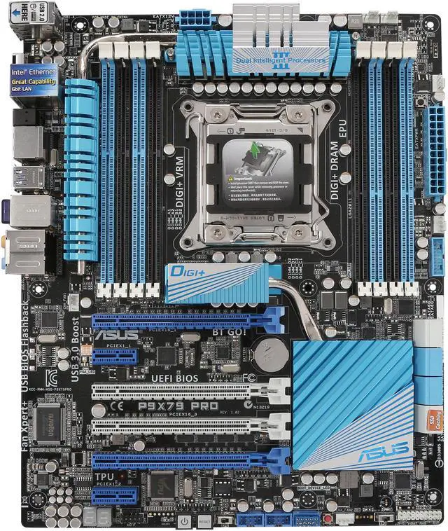 Refurbished: ASUS P9X79 PRO-R LGA 2011 ATX Intel Motherboard with USB ...