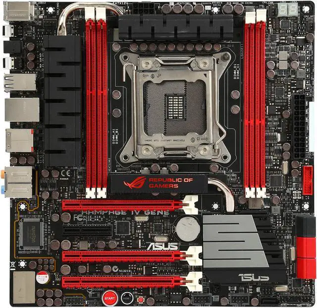 Refurbished: ASUS RAMPAGE IV GENE-R LGA 2011 Micro ATX Intel ...
