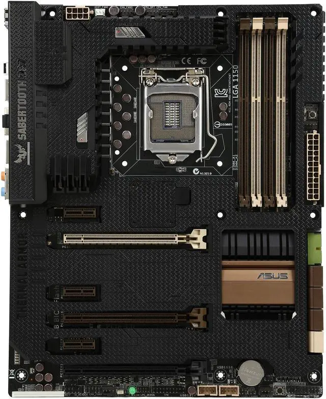 Refurbished: ASUS SABERTOOTH Z87-R LGA 1150 ATX Intel Motherboard ...