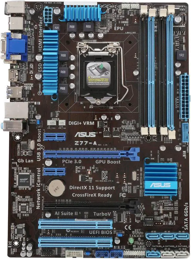 Refurbished: ASUS Z77-A-R LGA 1155 ATX Intel Motherboard - Certified - Grade A - Newegg.com