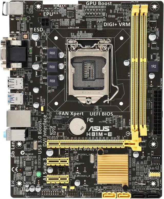 Refurbished: ASUS H81M-E-R Micro ATX Intel Motherboard Certified ...