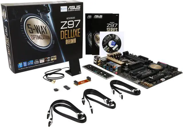 Open Box: ASUS Z97-DELUXE/USB 3.1 LGA 1150 ATX Intel Motherboard ...