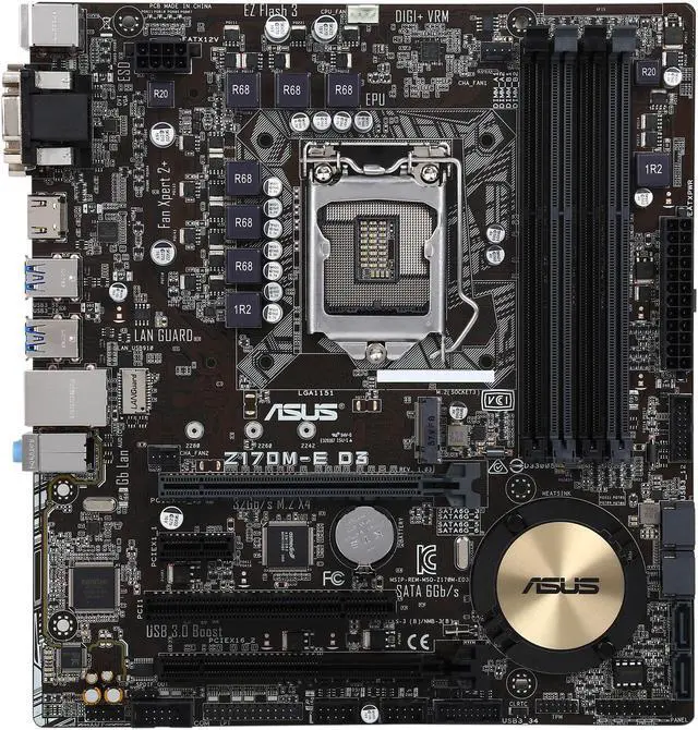 Open Box: ASUS Z170M-E D3 LGA 1151 Micro ATX Intel Motherboard - Newegg.com