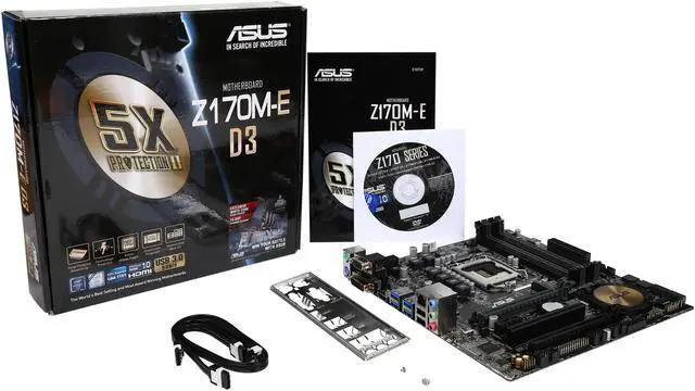 Open Box: ASUS Z170M-E D3 LGA 1151 Micro ATX Intel Motherboard - Newegg.com