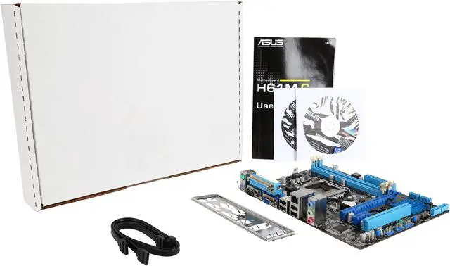 Refurbished: ASUS H61M-C-R LGA 1155 Micro ATX Intel Motherboard ...