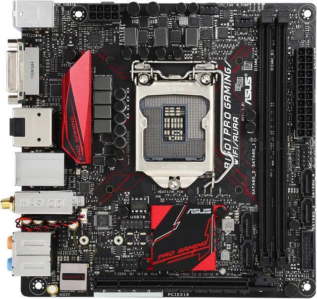 Open Box: ASUS ROG B150I PRO GAMING/WIFI/AURA LGA 1151 Mini ITX Intel ...