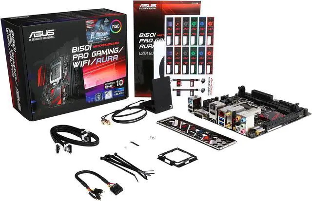 Open Box: ASUS ROG B150I PRO GAMING/WIFI/AURA LGA 1151 Mini ITX Intel ...