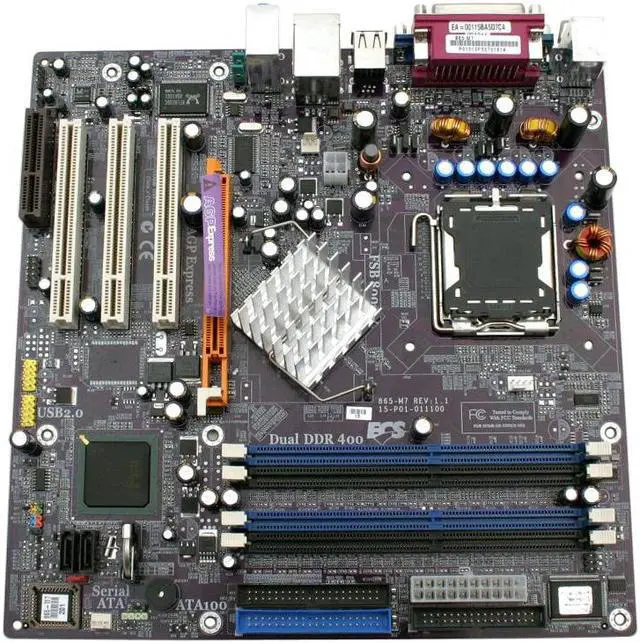 Open Box: ECS 865-M7 LGA 775 Micro ATX Intel Motherboard - Newegg.com