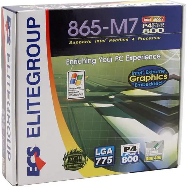 Open Box: ECS 865-M7 LGA 775 Micro ATX Intel Motherboard - Newegg.com