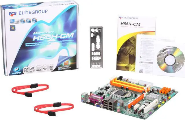 ECS H55H-CM LGA 1156 Micro ATX Intel Motherboard - Newegg.com