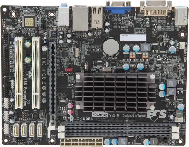 ECS HDC-M/C-60 (v2.0) AMD Fusion APU C-60 (1.0 GHz, dual core) Micro ...