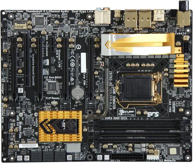 L337 Gaming Z87H3-AX GOLDEN (1.0) LGA 1150 ATX Intel Motherboard ...