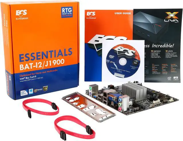 Open Box: ECS BAT-I2/J1900 (1.0) Intel Celeron Processor J1900 Mini ITX ...